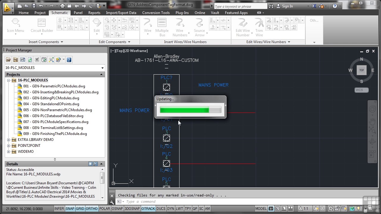 Autocad Electrical: Address Component Tag Format PLC Module - YouTube