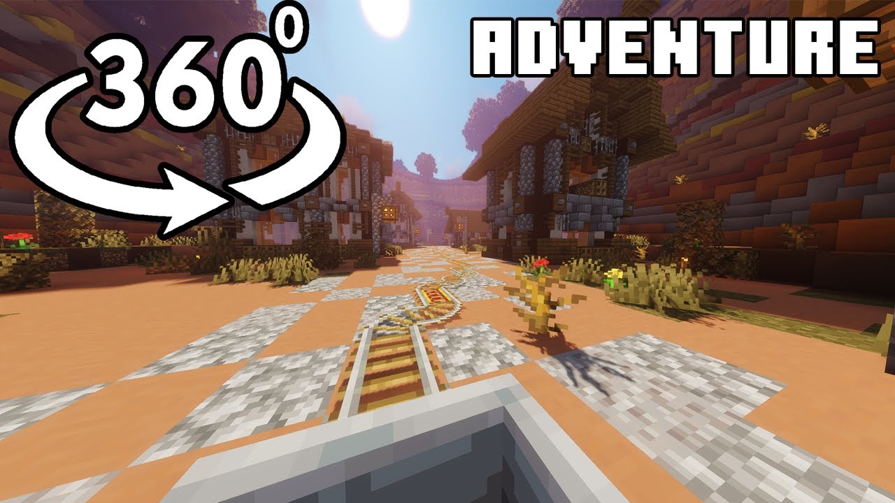 Minecraft 360° [VR] - Epic Adventure Rollercoaster - YouTube