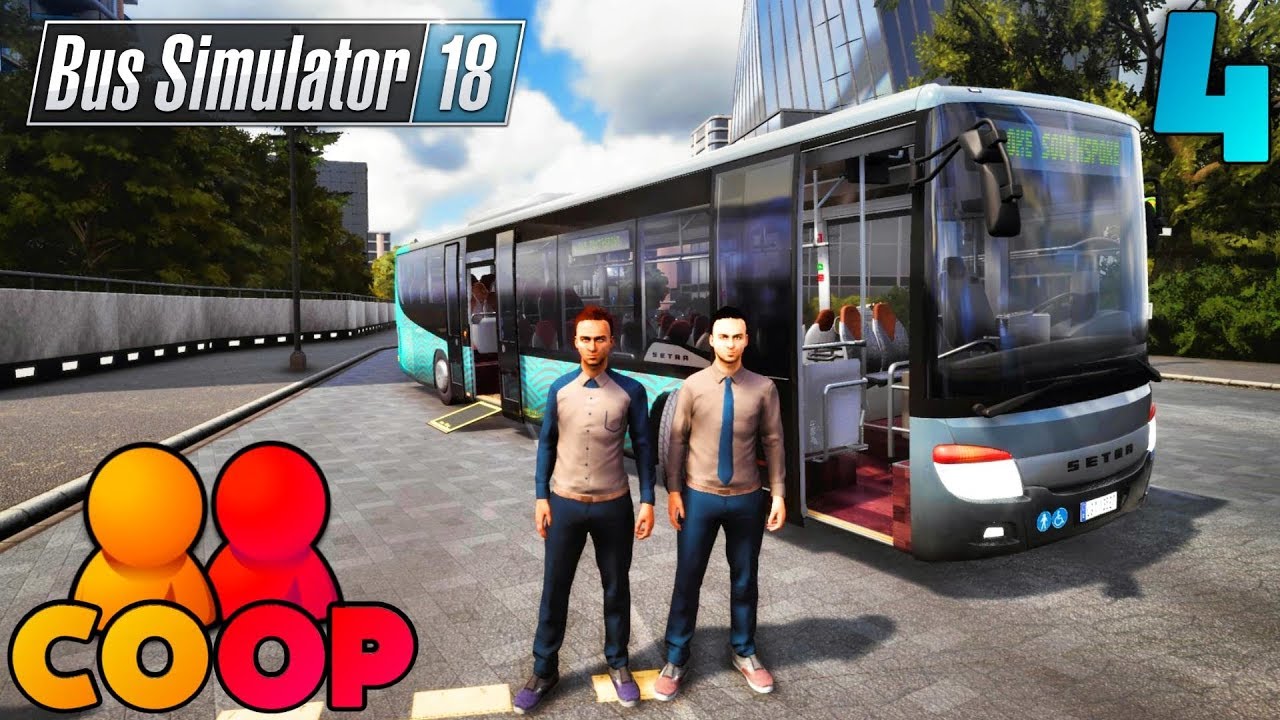 Bus Simulator 18 - #4 - Multiplayer CO-OP Playthrough - "SETRA S 416 LE ...