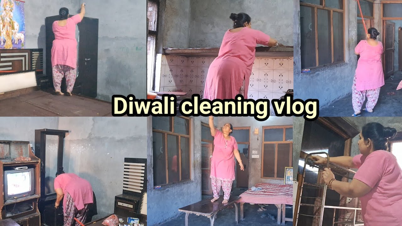 Diwali ki safai pure ghar mein ki ek hi din mein l Diwali deep cleaning l Diwali cleaning vlog ...