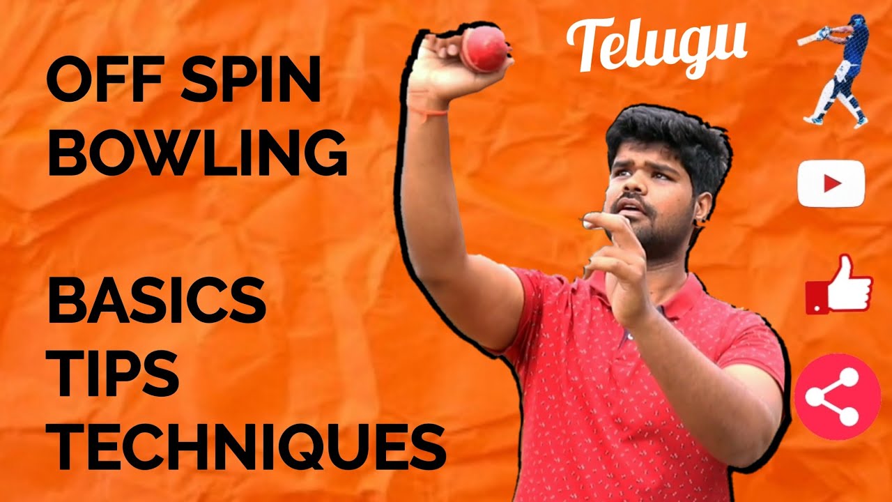 Off-Spin Basics & Techniques | 【తెలుగు】| RAVIKRISHNA CRICKET - YouTube