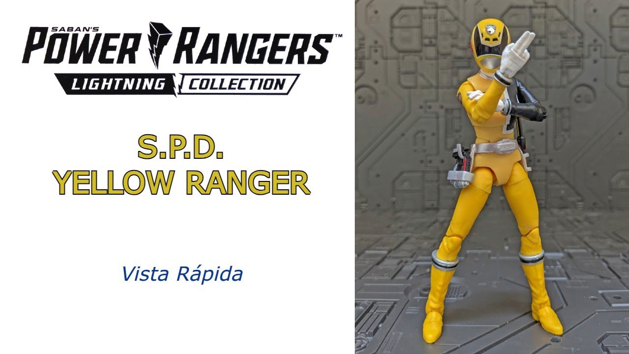 Vista Rápida Power Rangers Lightning Collection SPD Yellow Ranger - YouTube