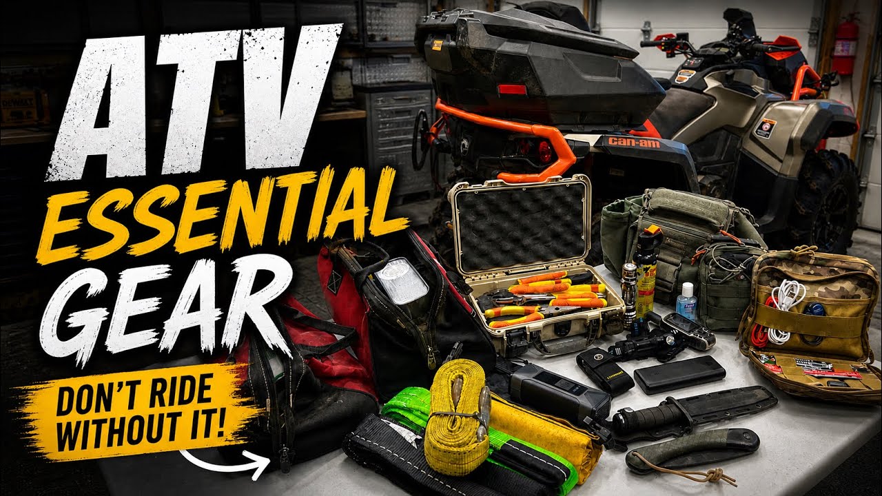 Essential ATV Gear For Off-Road Adventures – What’s In My Trunk? - YouTube