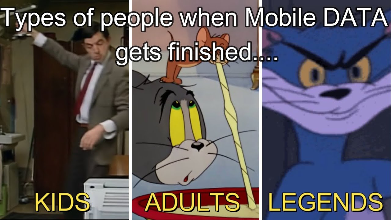 Types of people when Mobile DATA gets finished..🤣| meme | *Popular ...