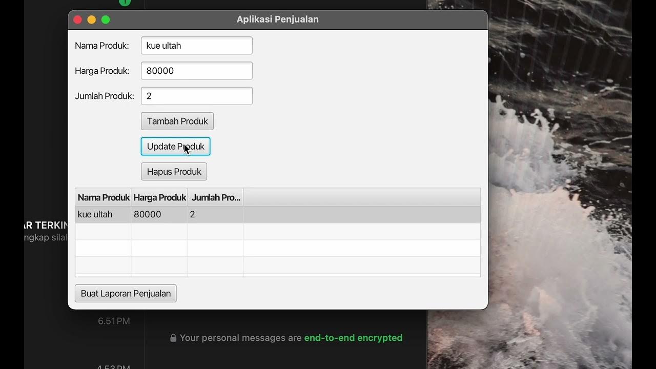 tutor aplikasi penjualan kue dengan javafx dan fitur crud - YouTube
