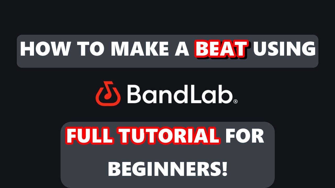 Full Tutorial Bandlab Making Beats | How to make your own beat | Muzik ...