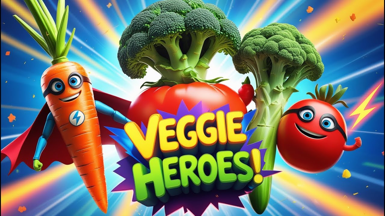 Veggie Heroes: Superfoods Save the Day! 🥦🥕🍅 - YouTube