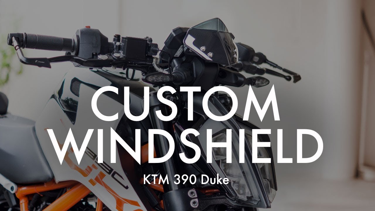Custom modified windshield | KTM 390 Duke - YouTube