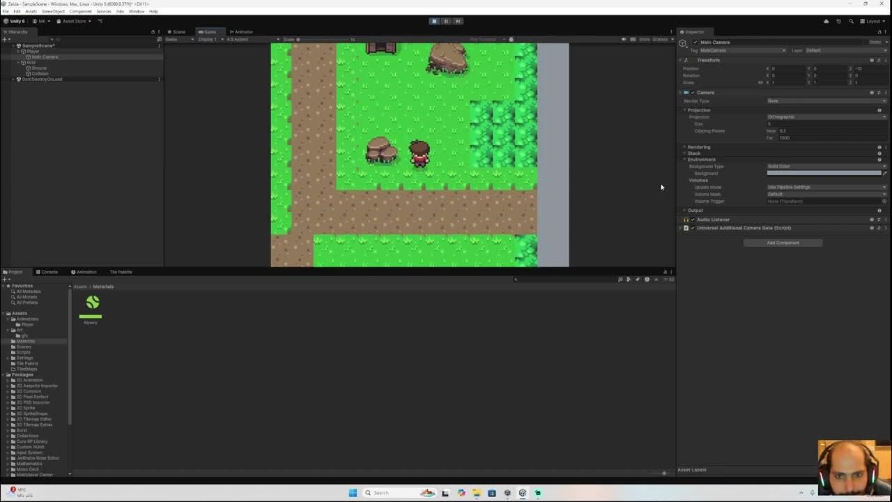 003 My Journey to the Past in Learning Game Development Step 3 Ground and Collision Tilemaps ...
