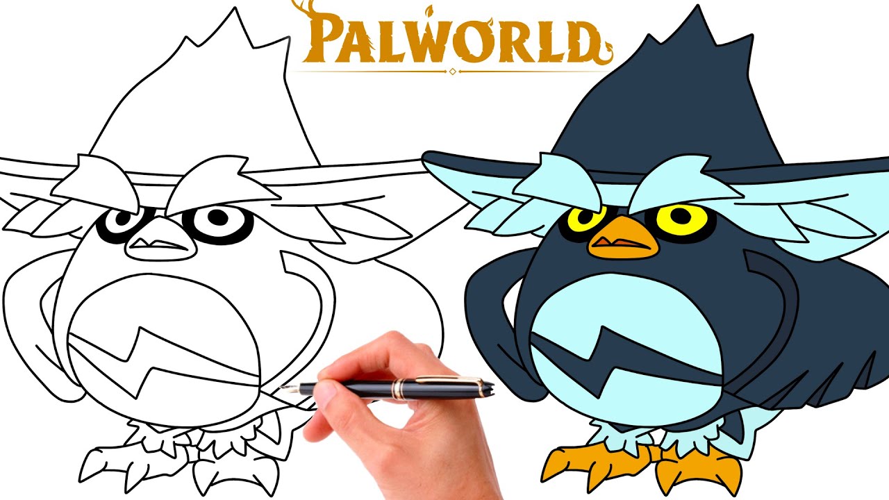 How To Draw HOOCRATES PAL From PALWORLD #015 | Palworld Drawing - YouTube