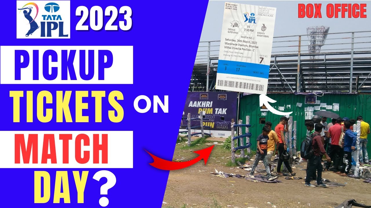 How To Pickup IPL Physical Tickets On Match Day | IPL Ticket Booking ...