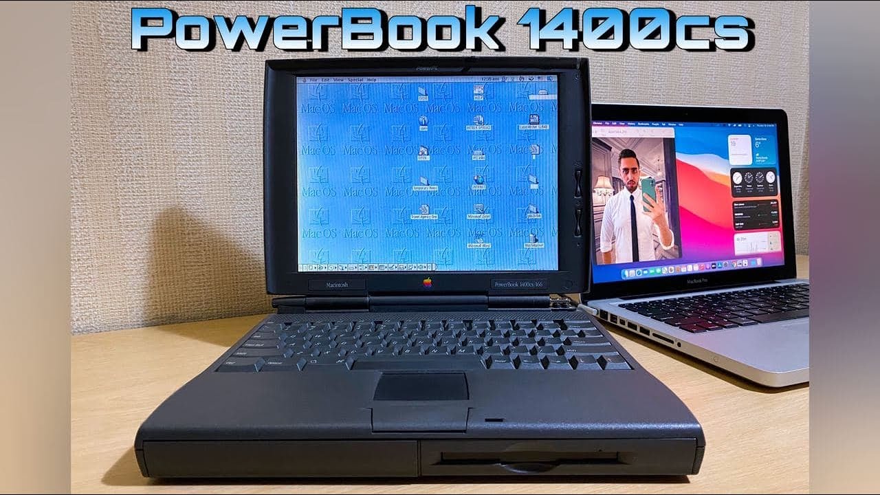 Macintosh PowerBook 1400cs (1997 Apple laptop) - YouTube