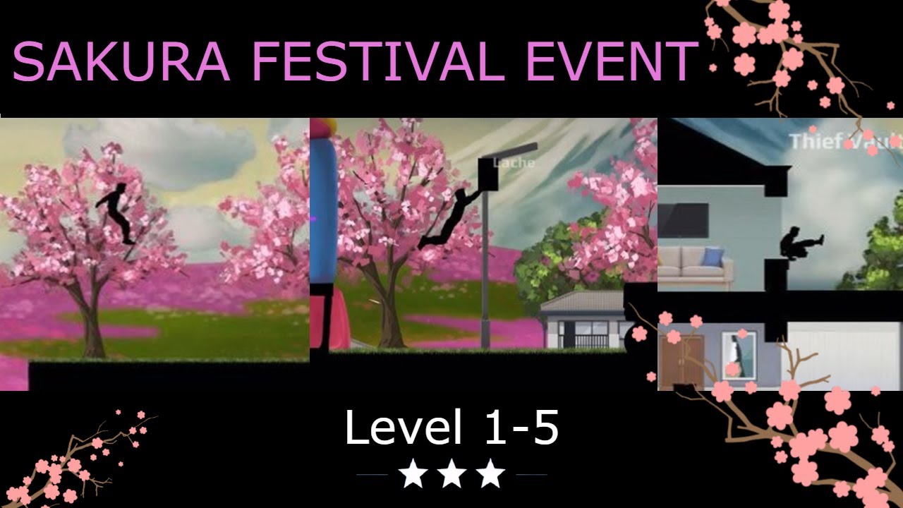 Vector Sakura Festival Event - Level 1 - 5 HD (All 3 Stars) New levels ...