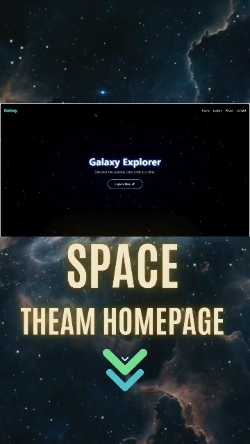 🤯 space theam homepage. - YouTube
