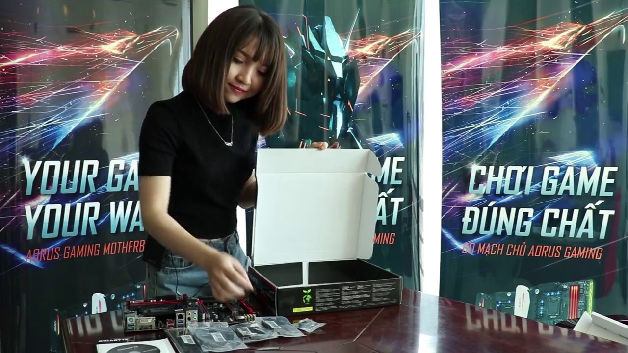 Hot Streamer YURI - Trên tay Mainboard GIGABYTE AB350 Gaming 3 - YouTube