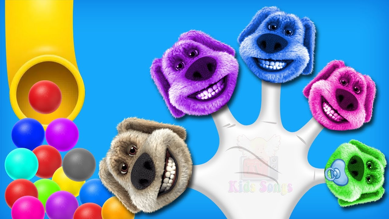 Talking Ben Finger Family & Learn Colors | Colours for Kids Animation ...