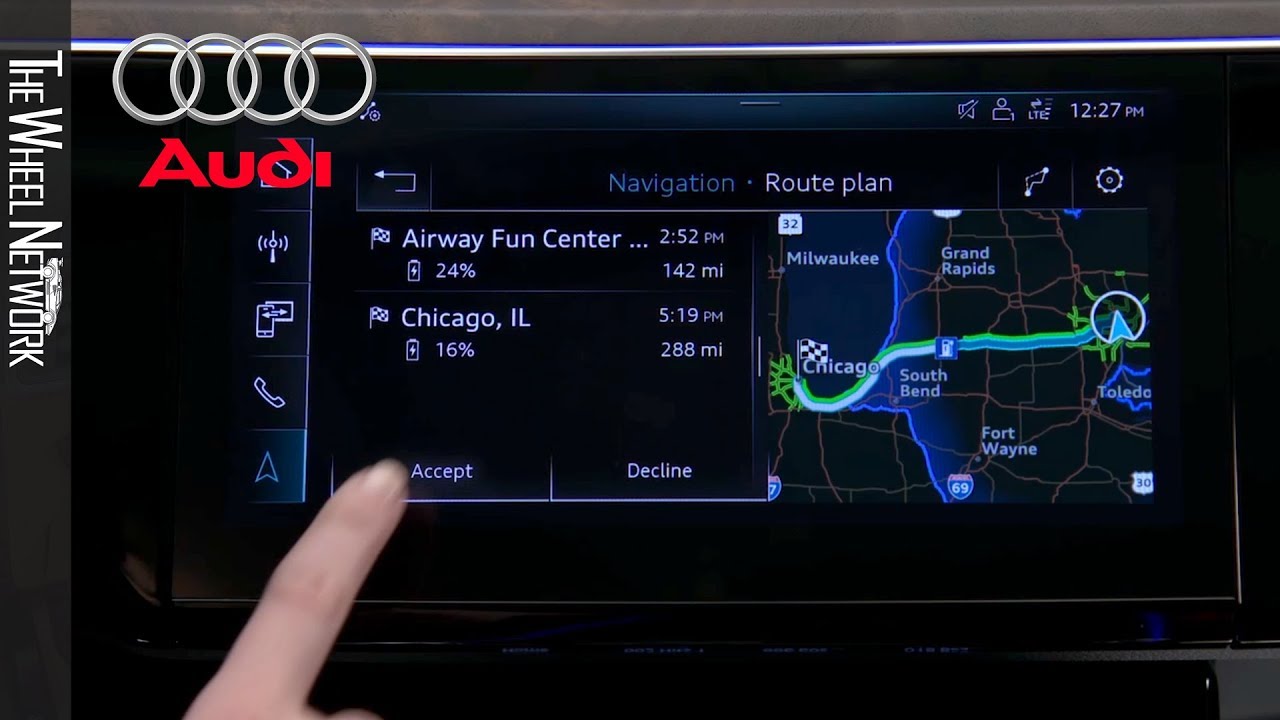 Audi e-tron Technology Tutorial – Route Planner - YouTube