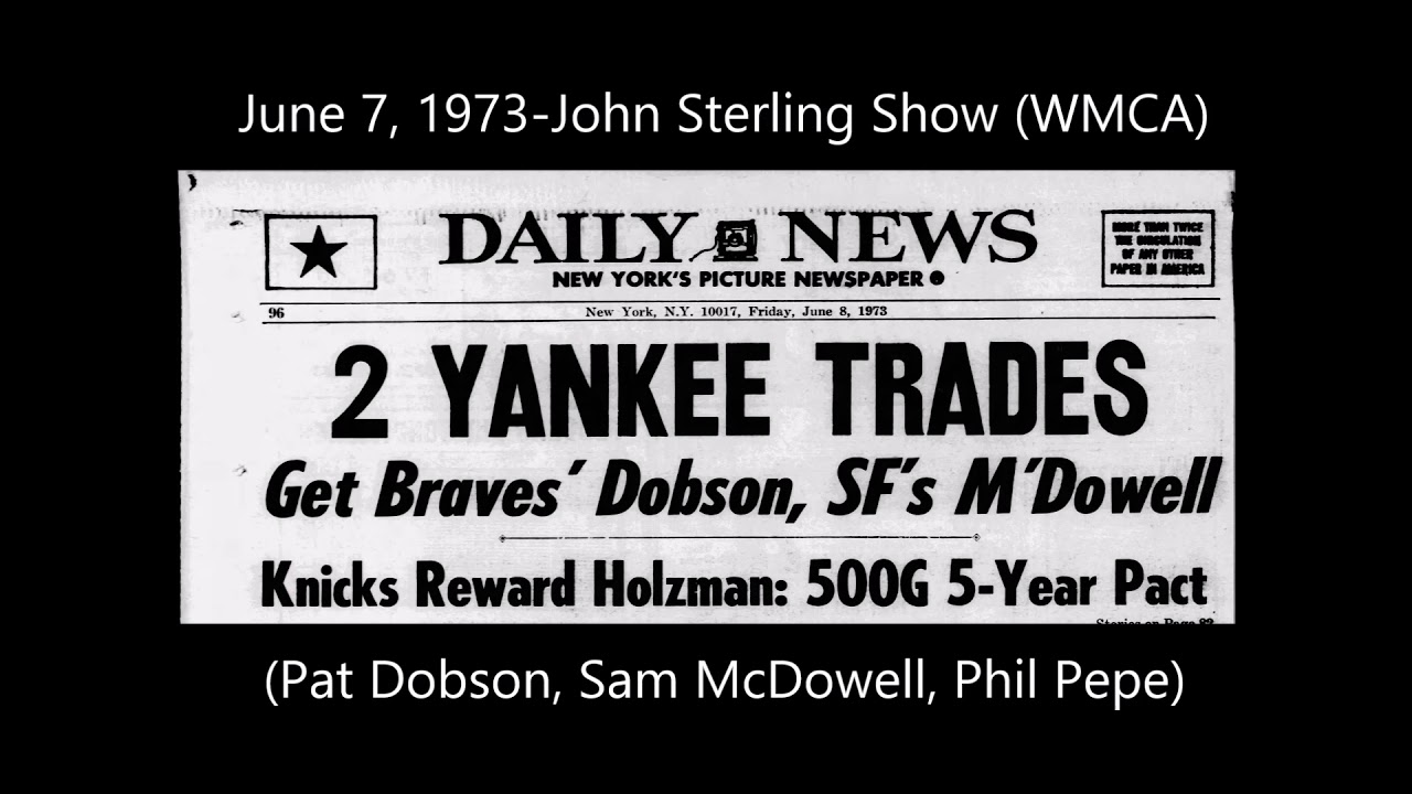 June 7, 1973-John Sterling Show (WMCA Radio) - YouTube