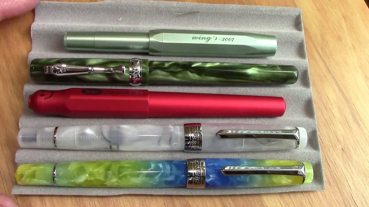 A Look at Five Chinese Pens I got today - YouTube
