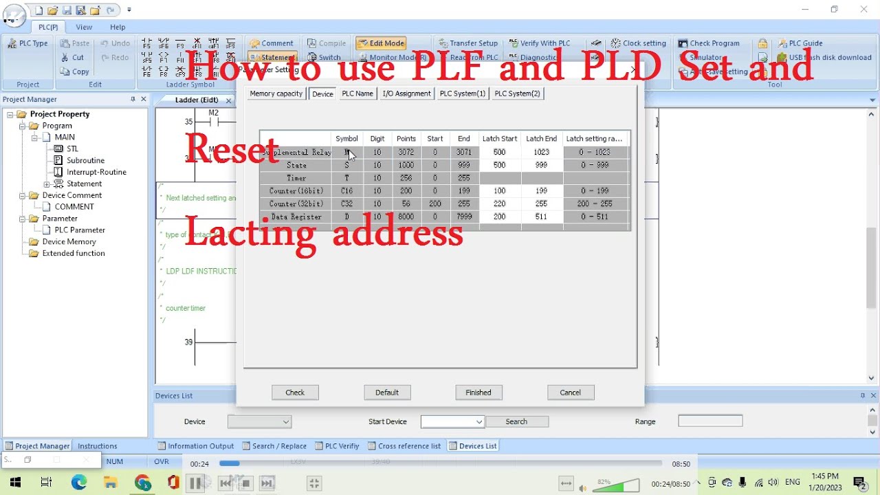 12_how to use constant, PLS PLF and set reset and check latching ...