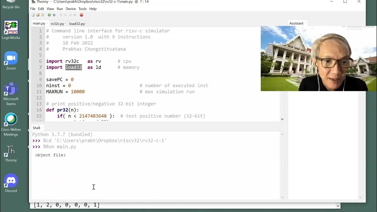 RISC-V simulator with detailed control sequence - YouTube