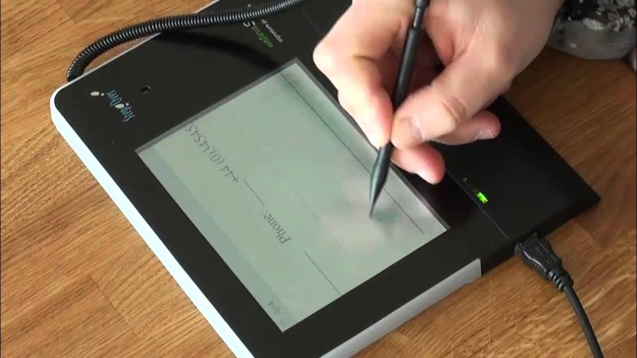 Signature pads for electronic signatures - YouTube