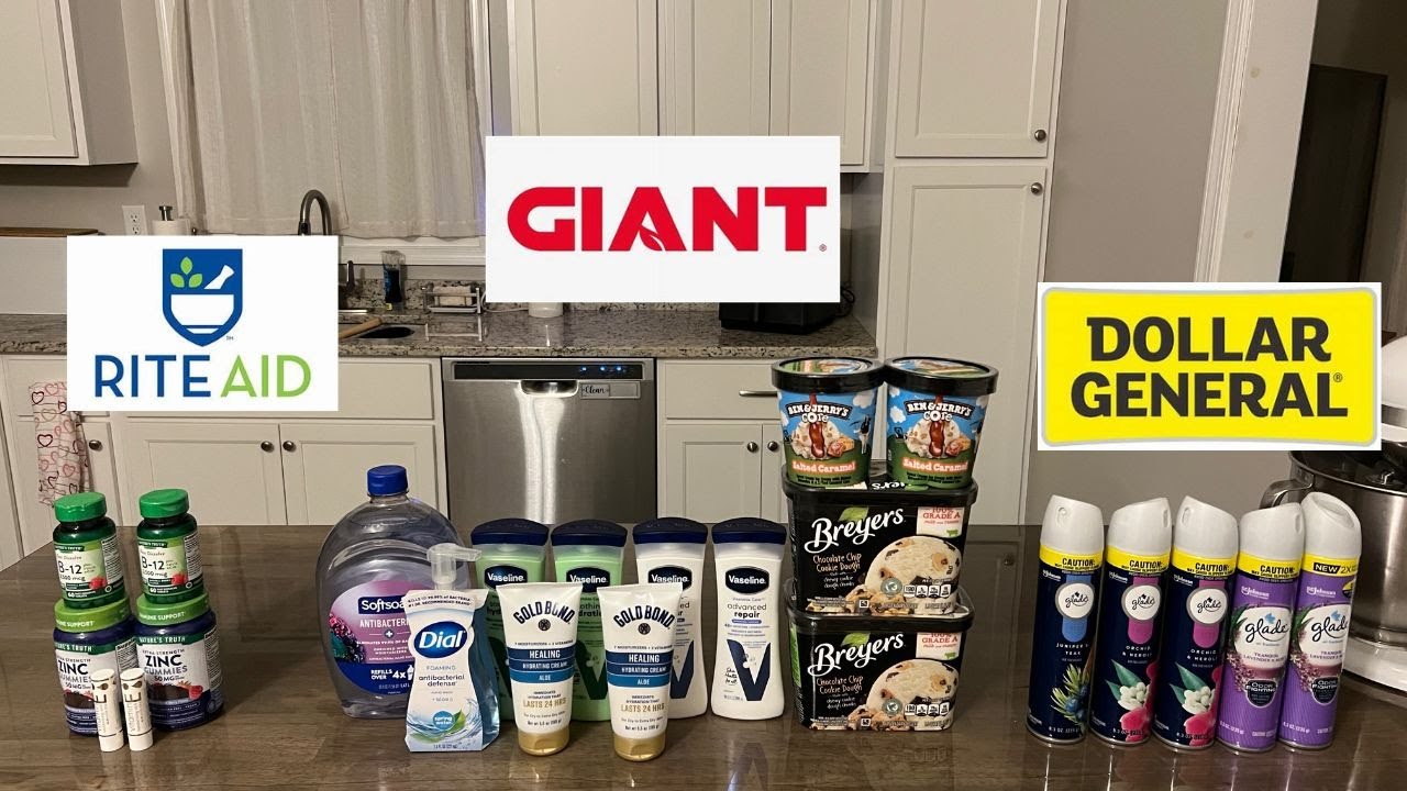 Rite Aid and Giant and Dollar General! Midweek Haul! - YouTube