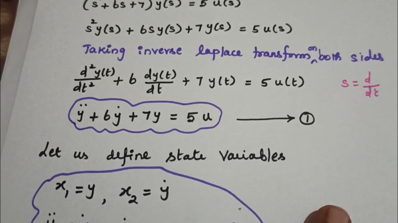 How to form State Model from Transfer Function/ Problem#2/Unit_5 - YouTube