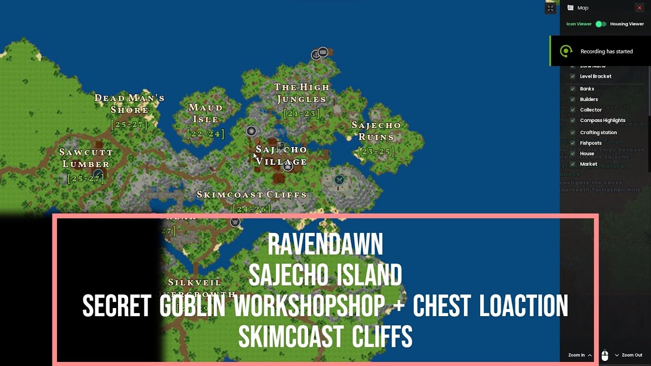 Ravendawn - Sajecho Island - Secret Goblin Workshop + Chest Location ...