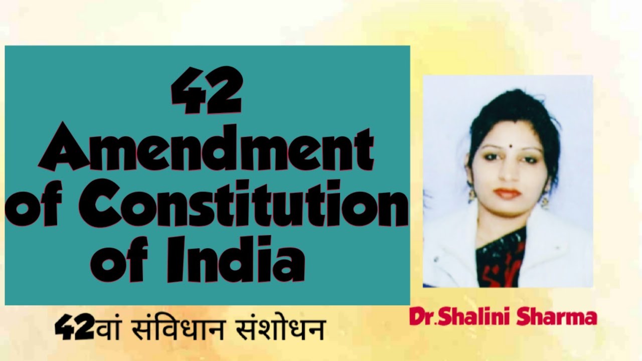 42 amendment of constitution of india। 42वां संविधान संशोधन।#amendments ...