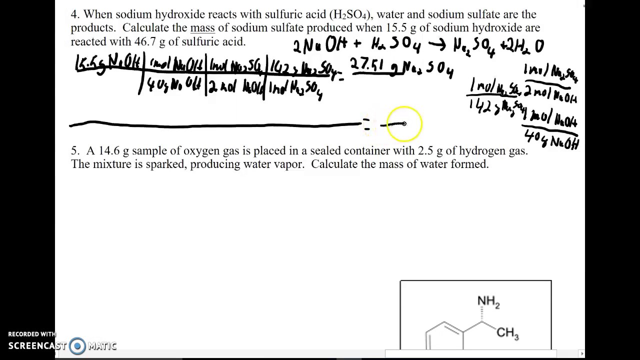 Limiting reactant stoichiometry - YouTube