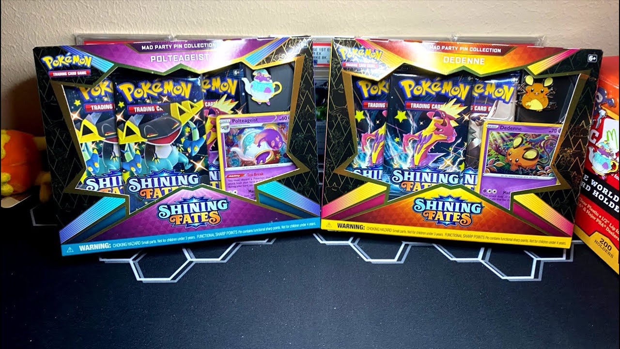 Opening 2x Pokémon Shining Fates, Pin Collection Boxes!! - YouTube