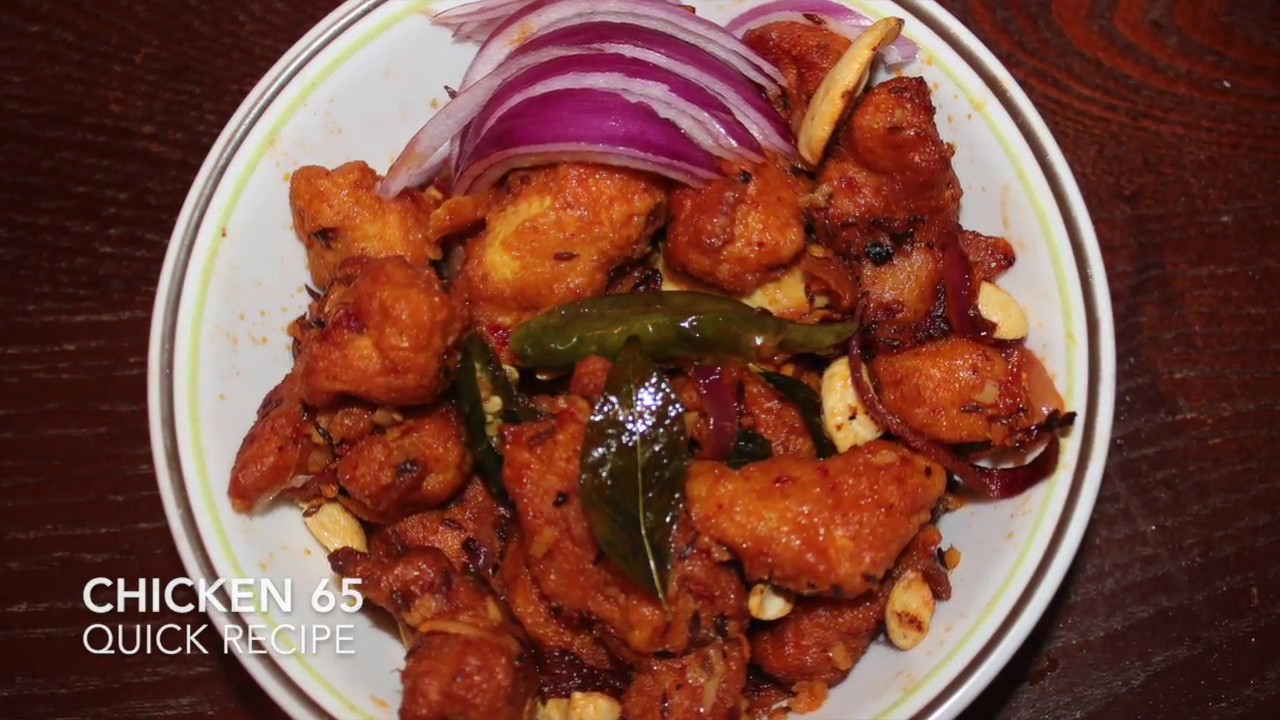 Quick Chicken 65 Recipe | Hyderabadi Chicken 65 | Restaurant Style ...