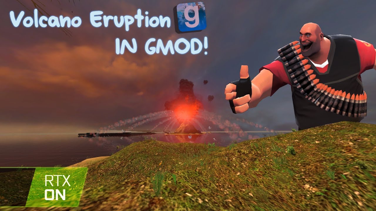 Realistic volcano eruption in GMOD (Huge Explosion!) - YouTube