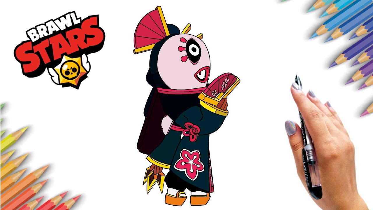How to draw New Brawler Skin Shukuteki Tara - Brawl Stars New Season ...
