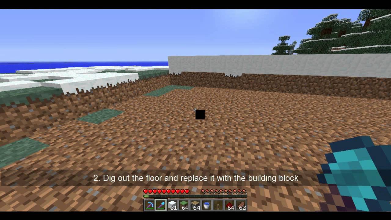 Minecraft Tutorial:: How to make a basic Ice Farm/Tray - YouTube