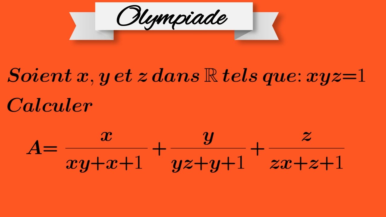 Olympiade maths pour la 3ème année du collège. - YouTube
