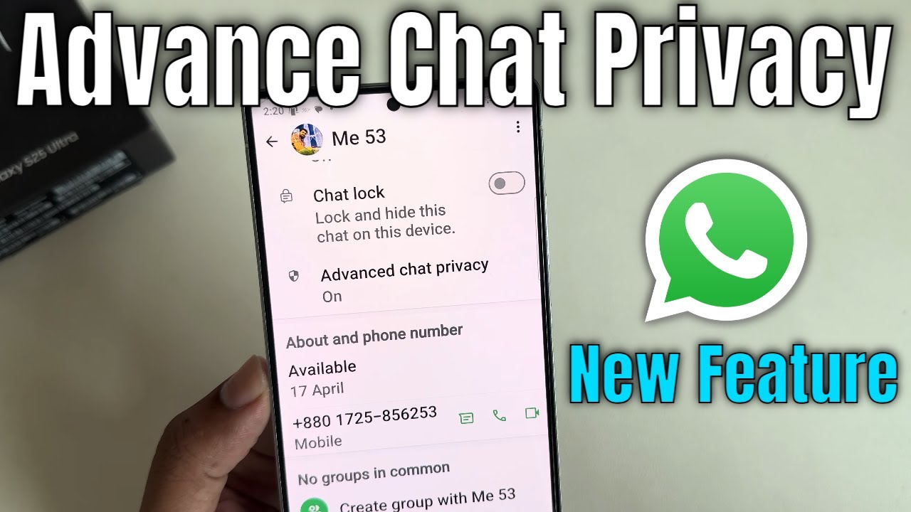 How to enable advanced chat privacy on WhatsApp? - YouTube