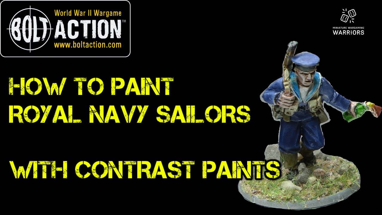 How To Paint Royal Navy Sailors - With Contrast Paints! - YouTube