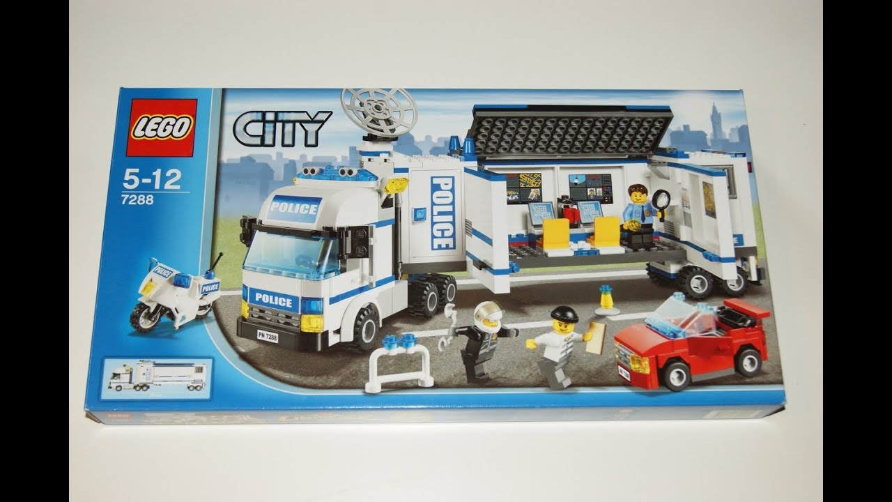 Lego 7288 Mobile Police Unit stop motion - YouTube