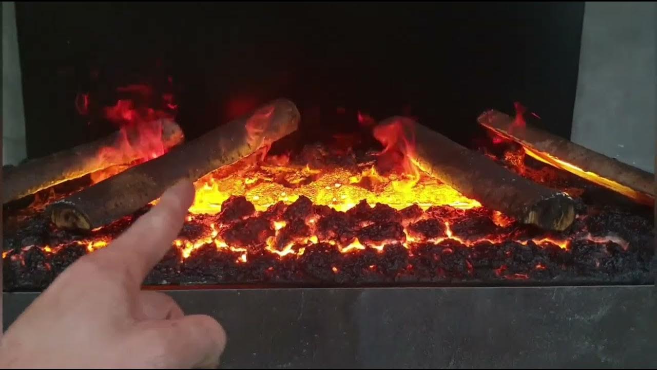 Лучшая имитация живого огня . паровой камин 3d - YouTube