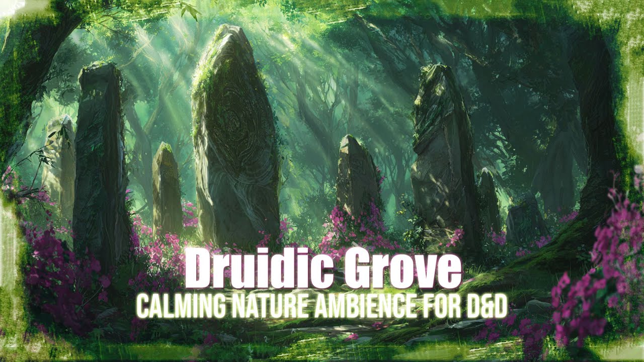 Druidic Grove - Calming Nature Ambience for D&D - YouTube