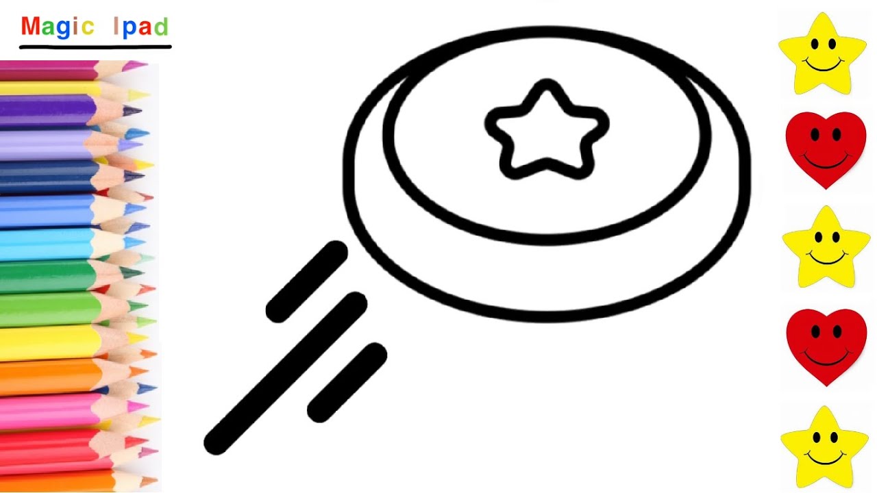Como dibujar un FRISBEE DE ESTRELLA | dibujos para niños 💓⭐ How to draw ...