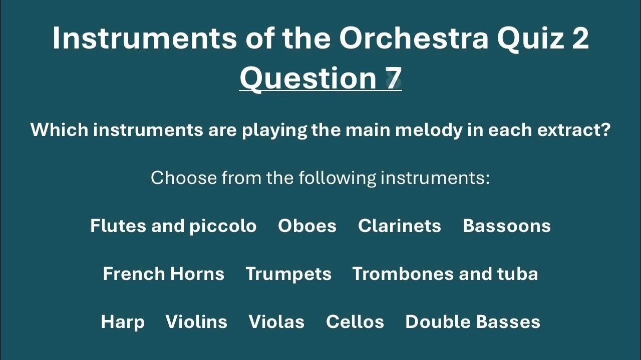 Instruments of the Orchestra Quiz 2 - YouTube