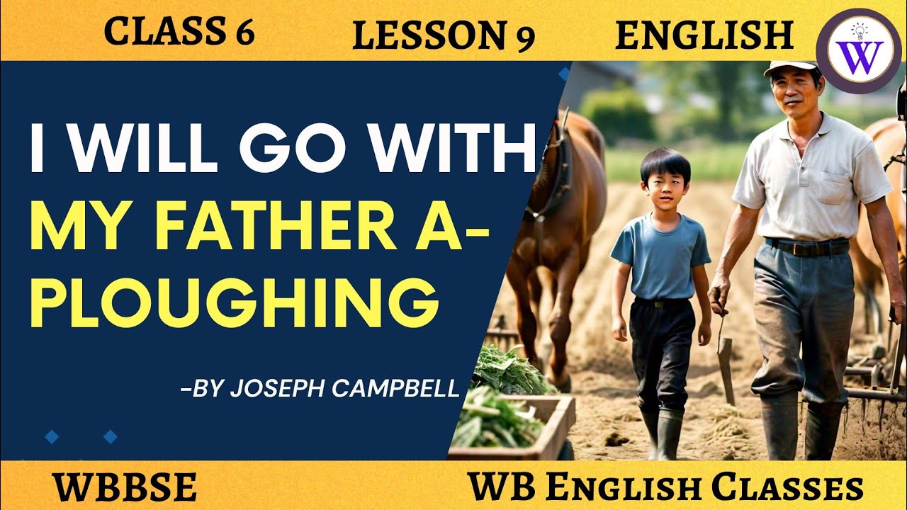 I Will Go With My Father A-ploughing Class 6 | Lesson 9 English - YouTube
