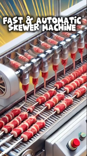 Automatic Skewering Machine! Fast & Efficient Satay Maker ...