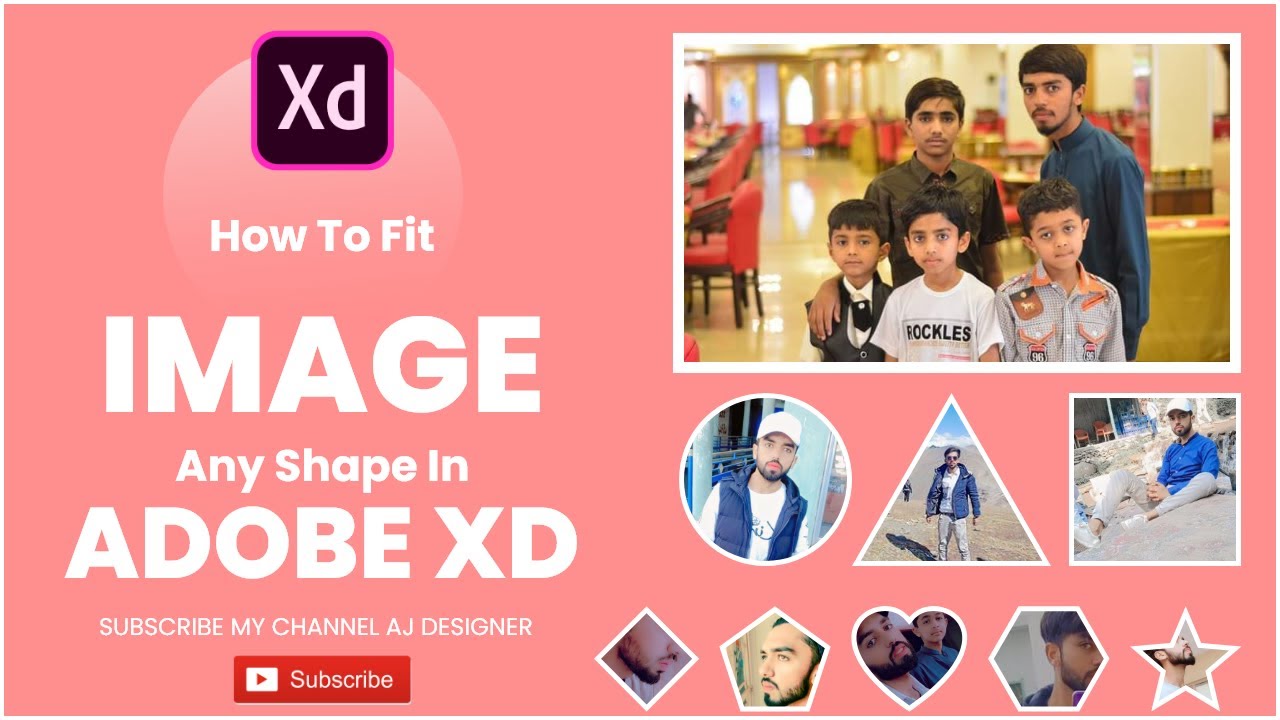 How to fit image any shape in adobe xd | Aj Designer | Afaq jamil I ...