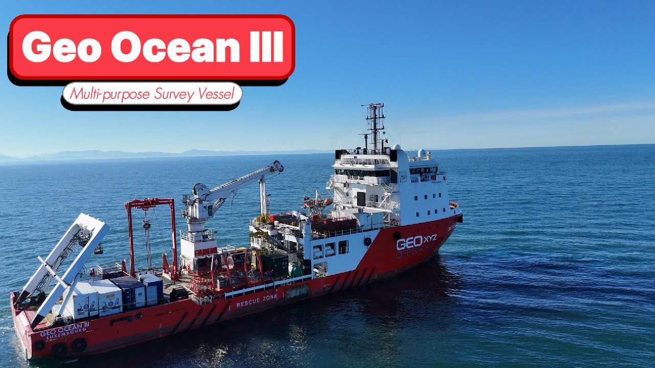 Geo Ocean III - mulitpurpose survey DP2 vessel at sea - YouTube