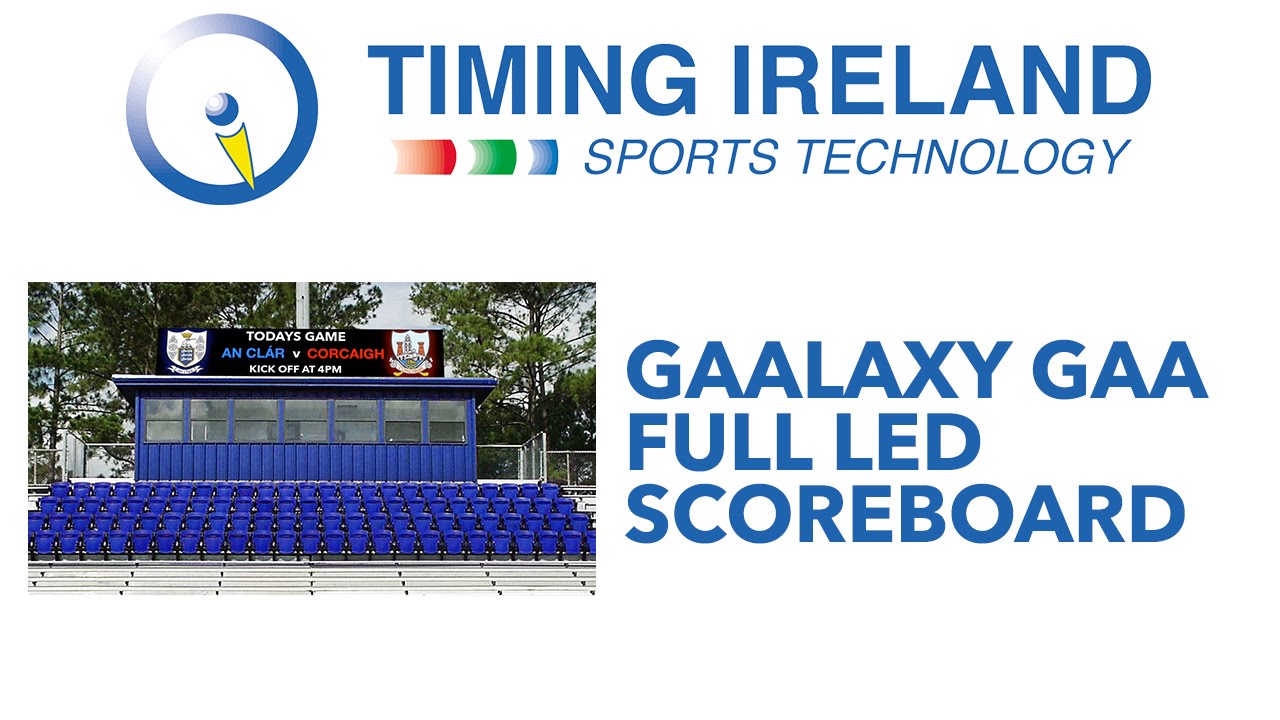 Full Colour LED GAA Scoreboard by Timing Ireland - YouTube