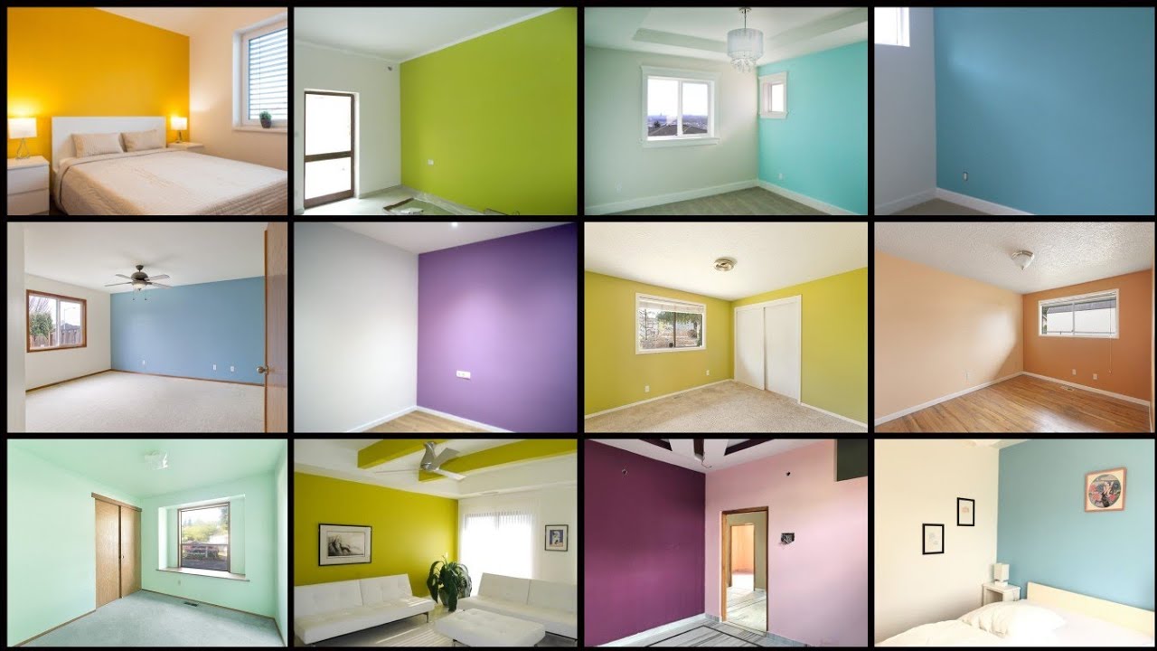 Beautiful Wall Colour Combination for Bedroom/Living Room || Best Wall ...